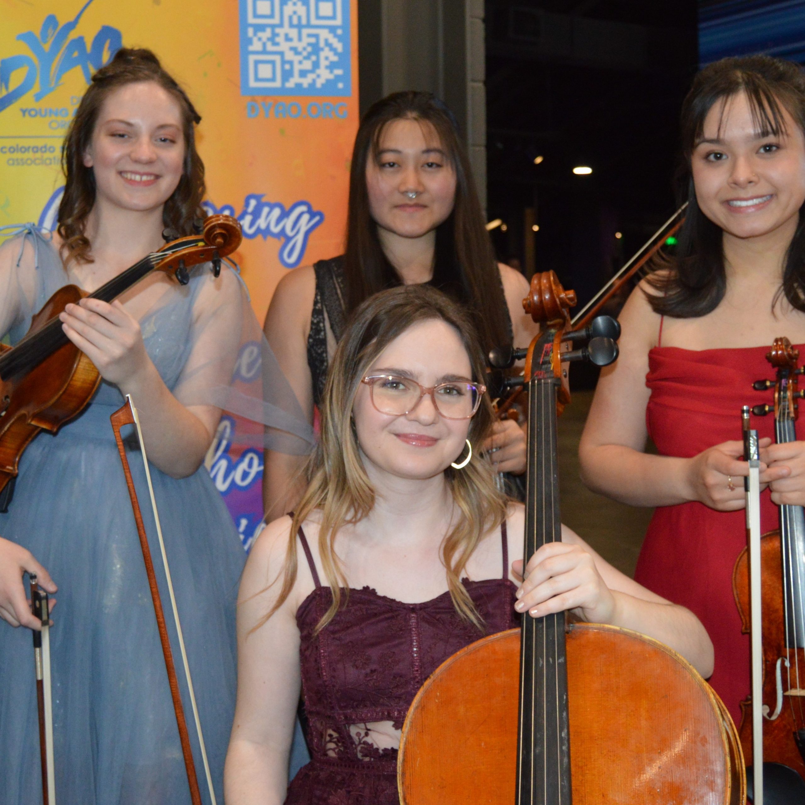 Quartet Per Chance, part of Denver Young Artists Orchestra, performed ...