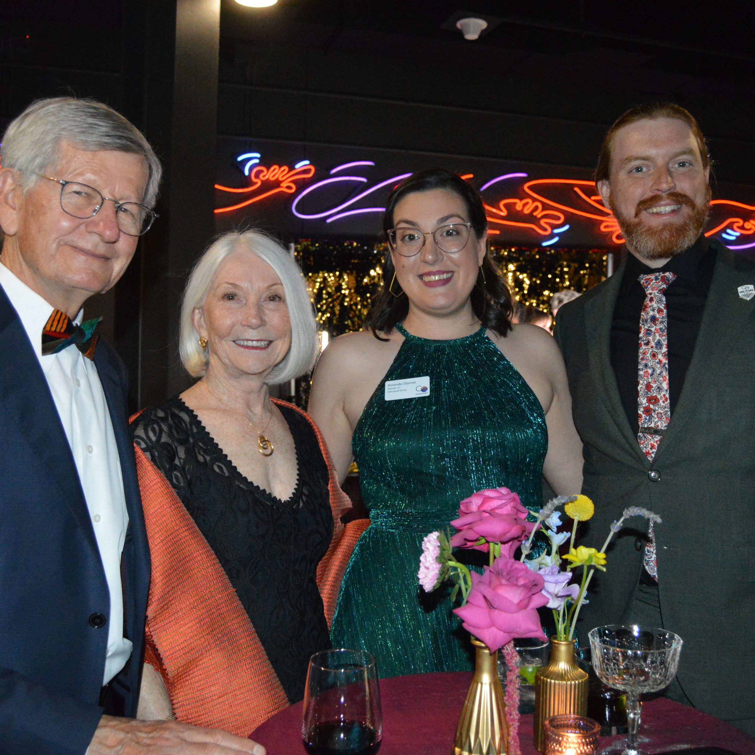 (l to r): John Estes, Norma Horner, Amanda Gomez, Anthony Berkley