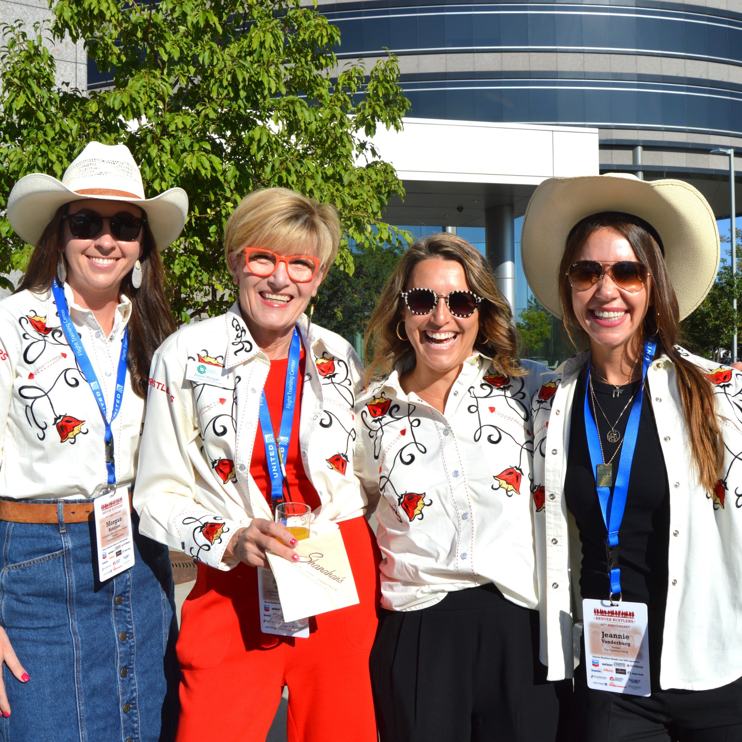 (l to r): Morgan Biddison, Alison Morgan, Samantha Nuechterlein ...