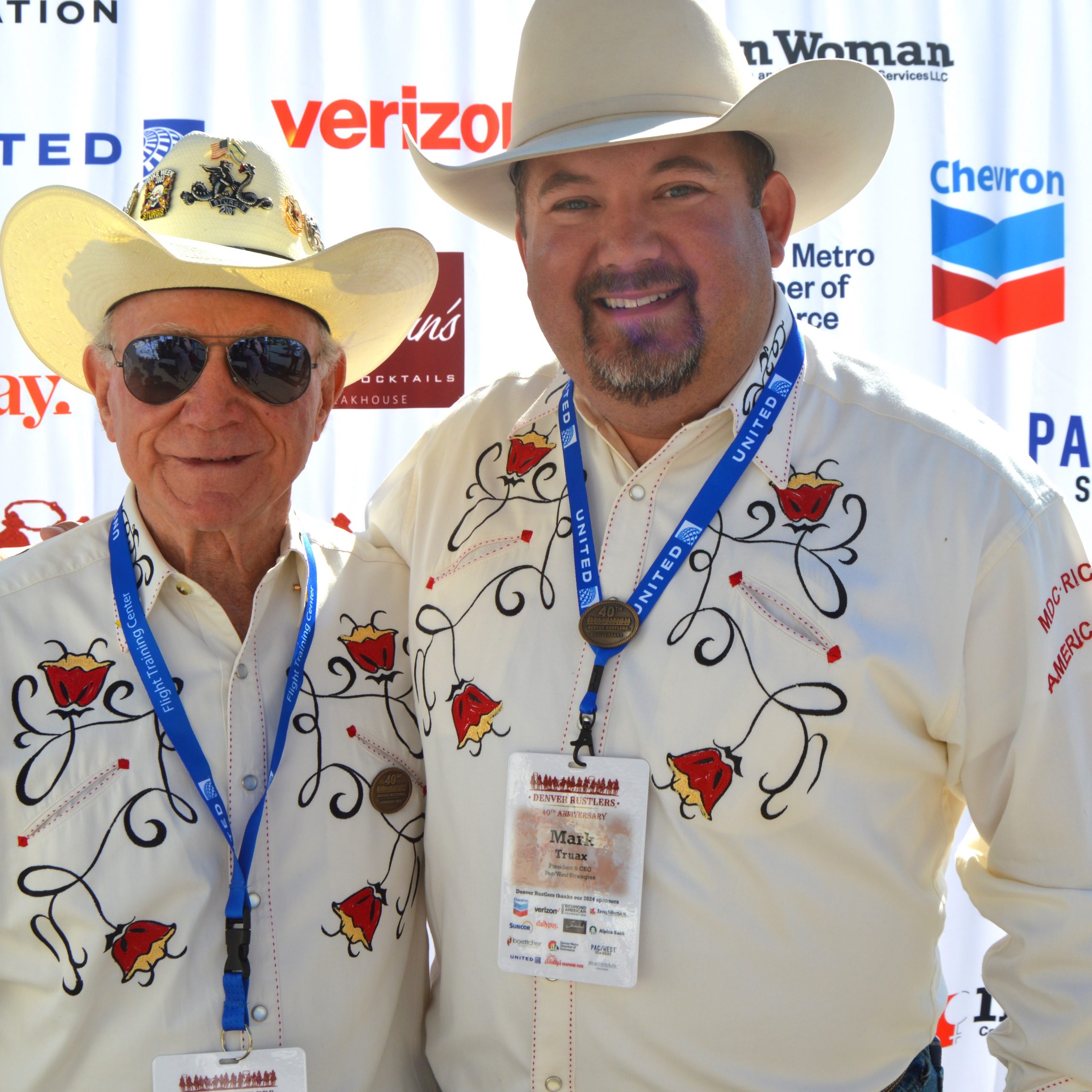 Larry Mizel (left) and Mark Truax