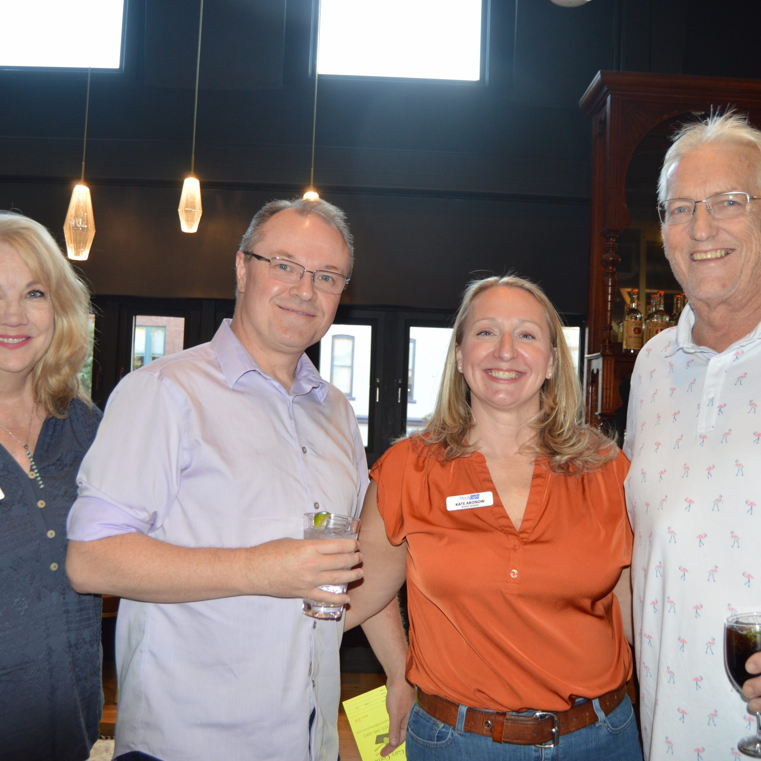 (l to r): Board vice chair Cheryle Powell, Eric Frans, board member ...