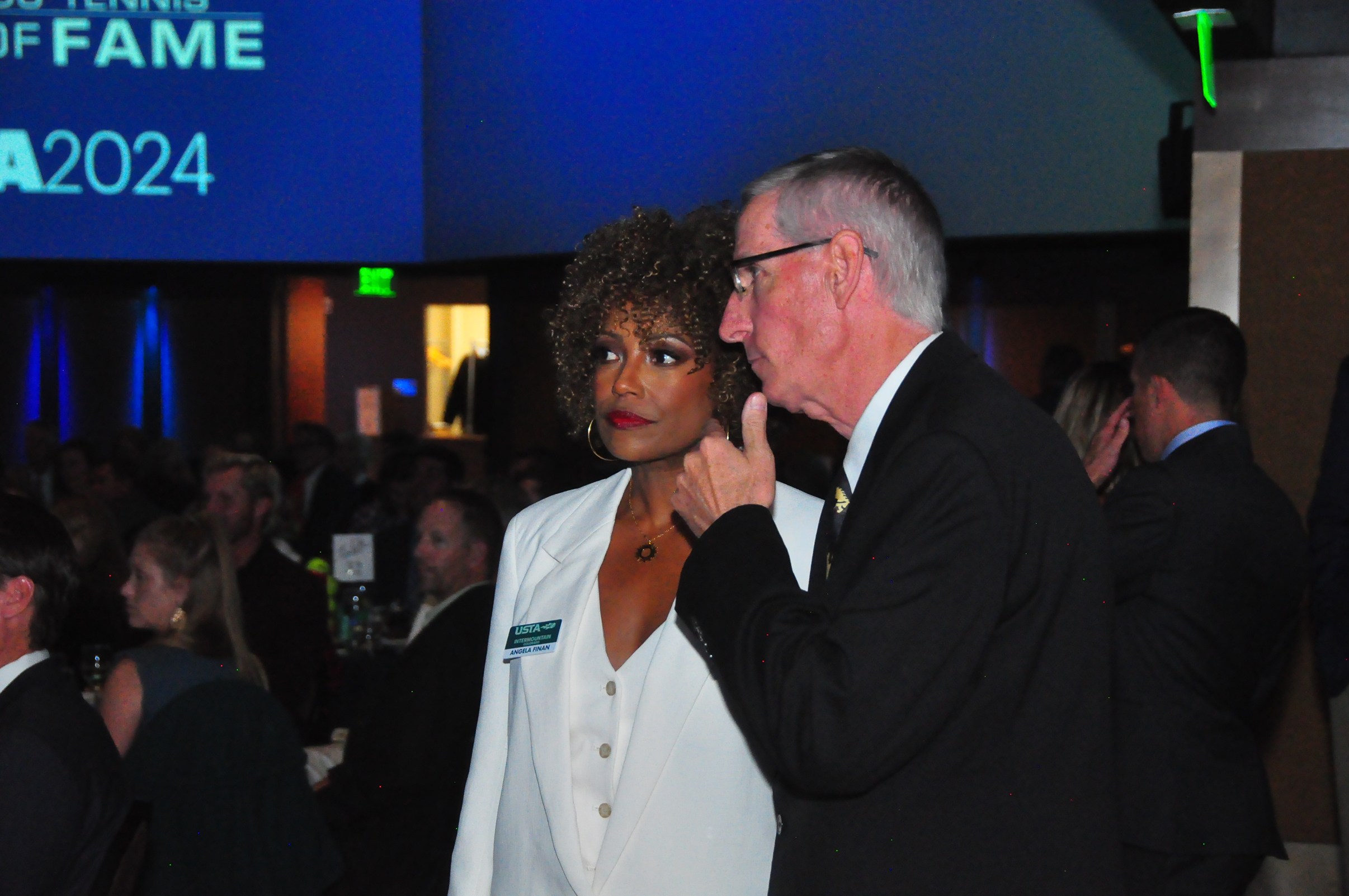 USTA Colorado Board Member Angela Finan and Executive Director Fritz Garger