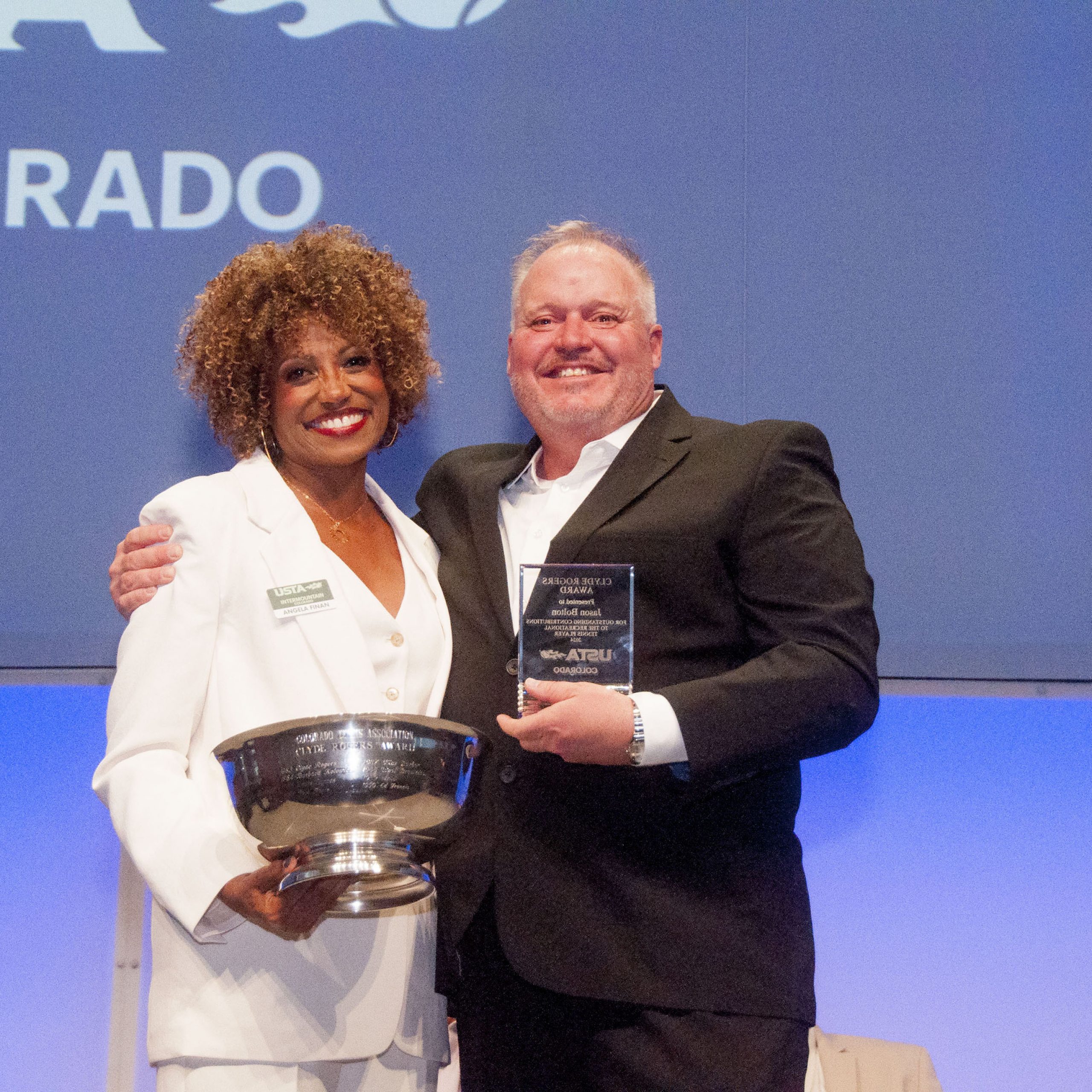 Angela Finan, James Bolton (Recreational Players - Service Award)