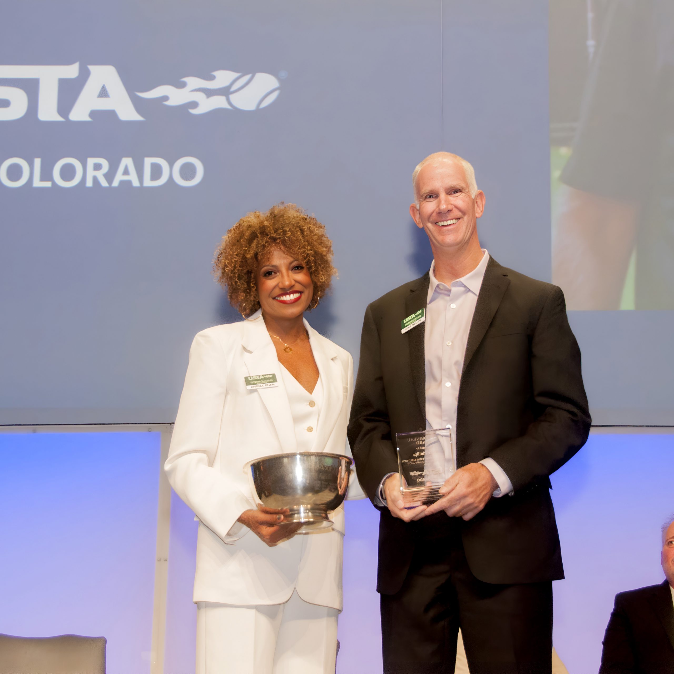 Angela Finan, Mike Phillips (Tennis Community - Service Award)