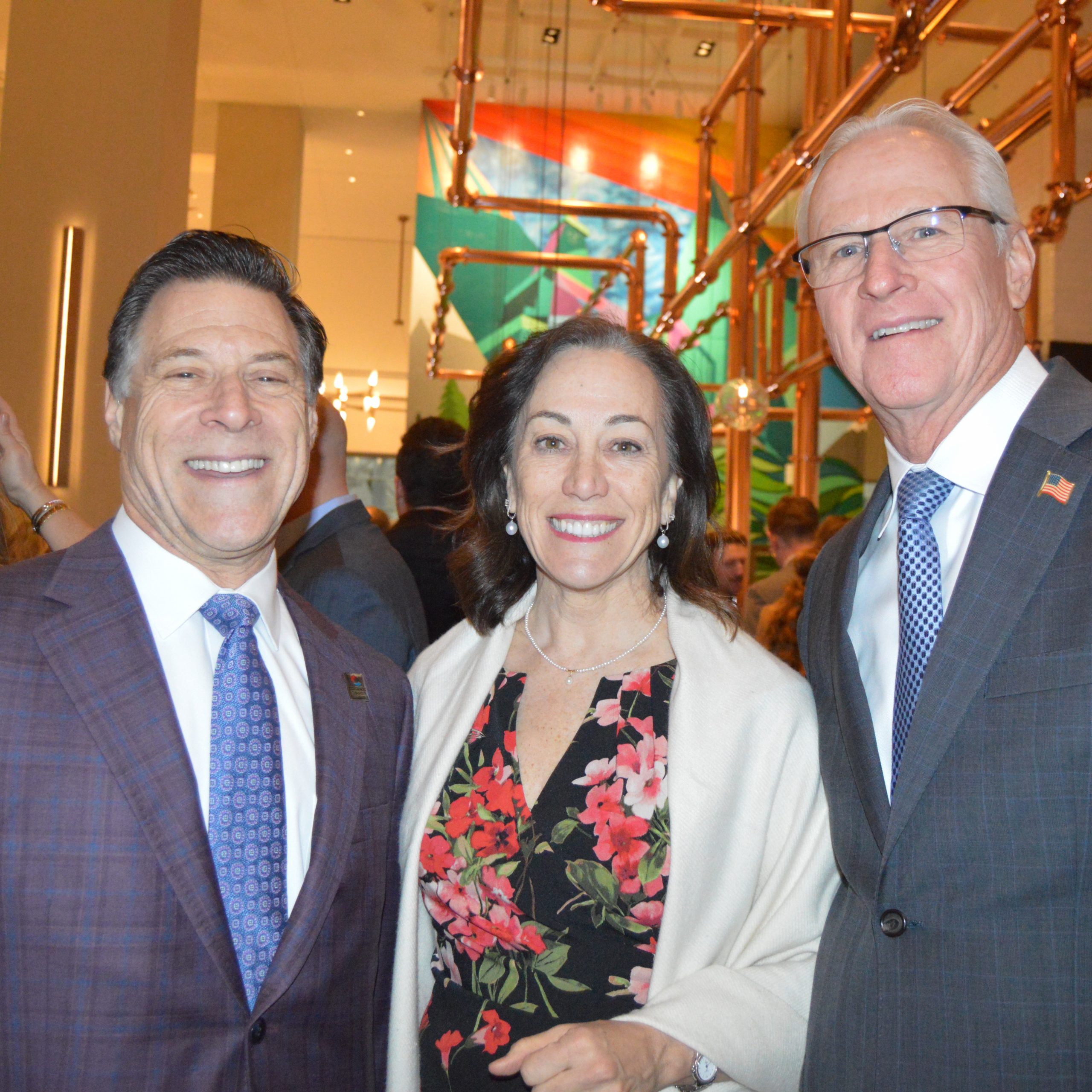 (l to r); Dave Tabor, Janine Davidson, Norm Franke