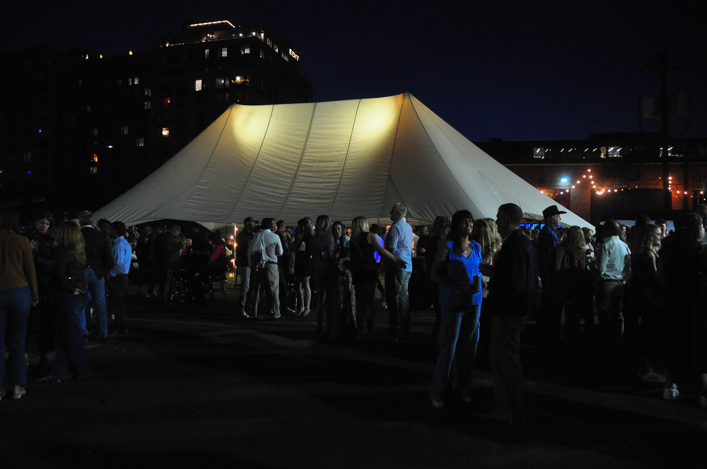 A tent is essential for unpredictable Denver weather