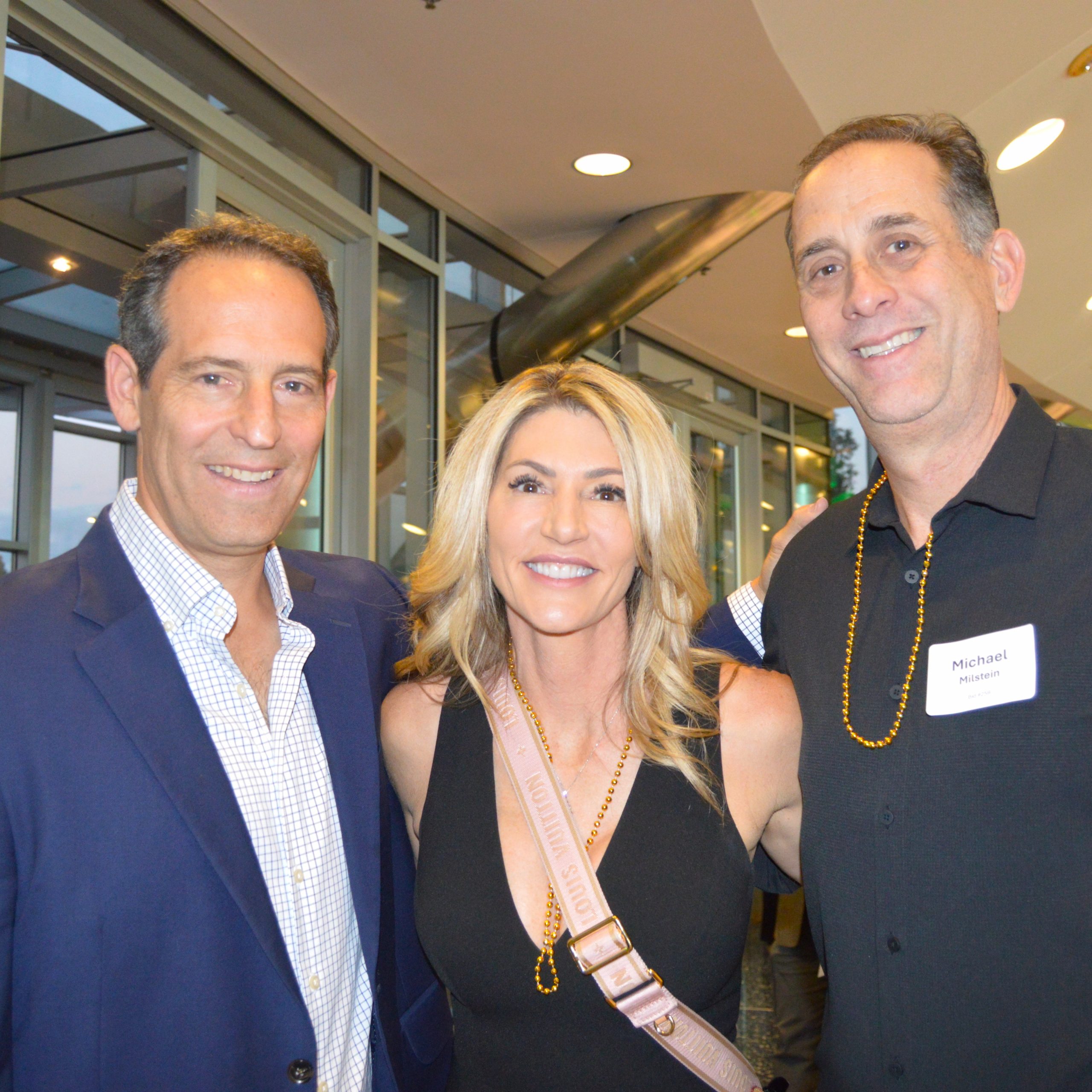 (l to r): Gregg Farber, with Nicole and Michael Milstein